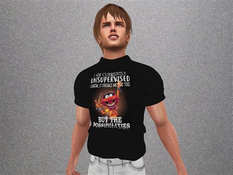 Second Life Marketplace Unsupervised Mens Mesh Shirt