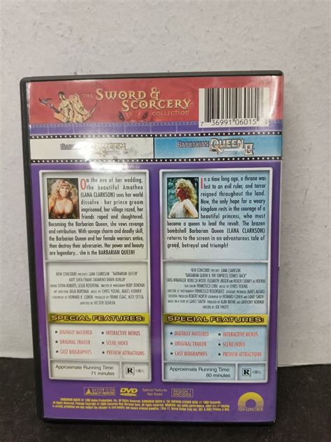 Original Dvd Barbarian Queen Lana Clarkson Region 1 The Sword