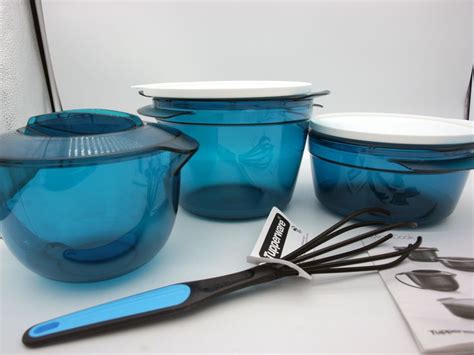 Tupperware Microcook Set Micro Cook Set 4 Teile Türkis Kanne Kasserole