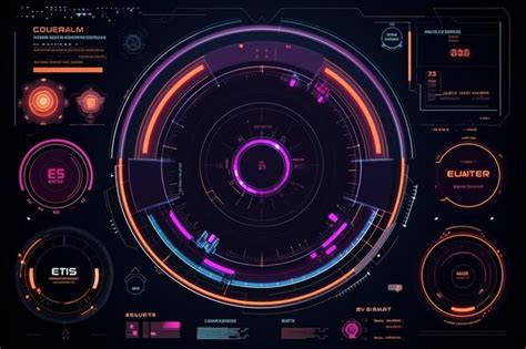 Premium Ai Image Circle Abstract Digital Technology Ui