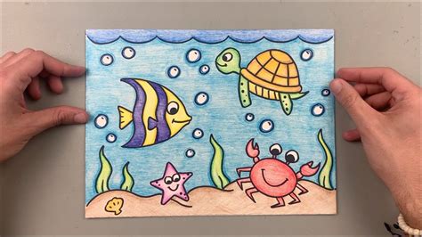 Drawing Life Under Sea At Kenneth Locke Blog