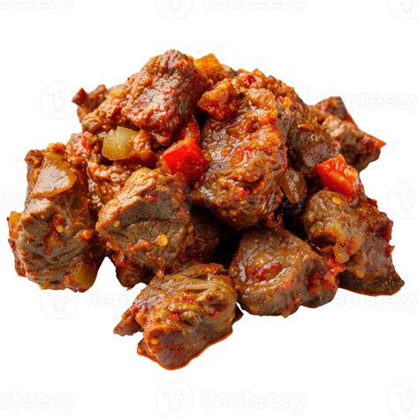 Delicious Spicy Beef Dish With Tender Meat Pieces In Rich Tomato Sauce 59234185 Png