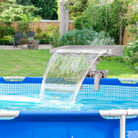 Pool Fountain Waterfall For Above Ground Pools Swimming