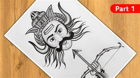Ravan Face Drawing Easy At Emil Bentley Blog