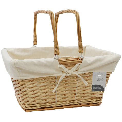 Jvl Acacia Willow Storage Baskets