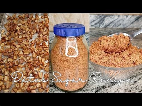 How To Make Dates Sugar At Home Easy Dates Powder Recipe Youtube