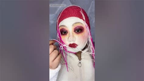 Yarn 🧶 Face Makeup Yarnmakeup Makeuptrends Creativemakeup Dollmakeup Makeuptutorial Youtube