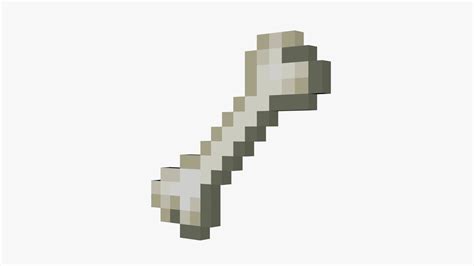 3d Model Minecraft Bone Vr Ar Low Poly Cgtrader