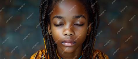 Premium Photo Serene Prayer Young Girl In Devotion Concept Faith