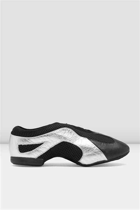 Ladies Slipstream Slip On Jazz Shoes Silver Bloch Dance Uk