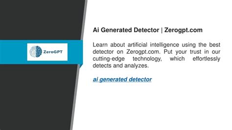 Ppt Ai Generated Detector Powerpoint Presentation Free