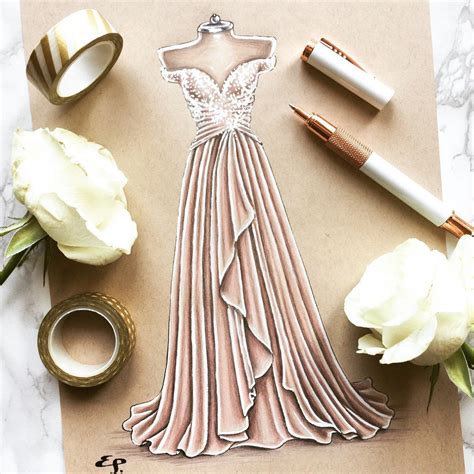 Prom Dress Designs Drawings
