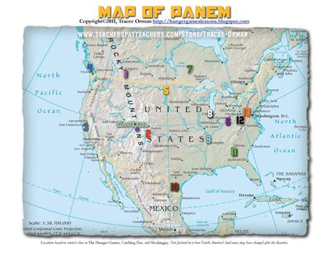 Hunger Games Lessons My Updated Map Of Panem The Hunger Games Trilogy