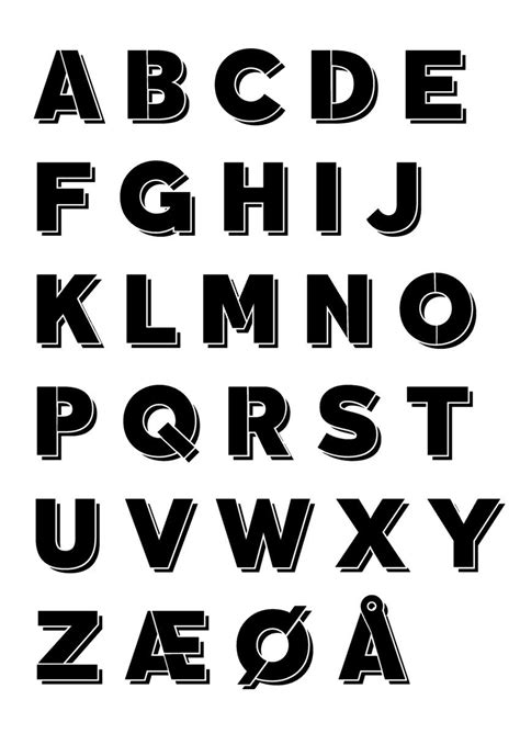Download Gratis Skabelon Bogstaver Til Print I Pdf