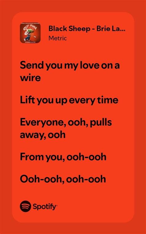 Black Sheep Brie Larson Vocal Version Metric Music Is Life