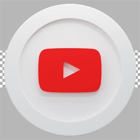 Premium Psd 3d Render Illustration Media Social Logo Youtube