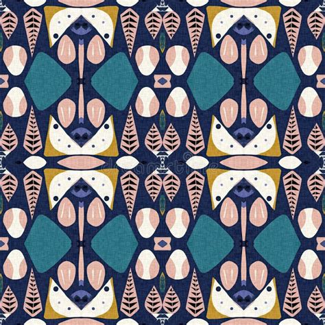 Modern Patchwork Grid Pattern With Fabric Effect Design Seamless