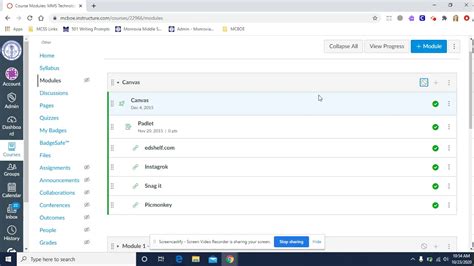 Tutorial How To Archive Canvas Course Modules Youtube