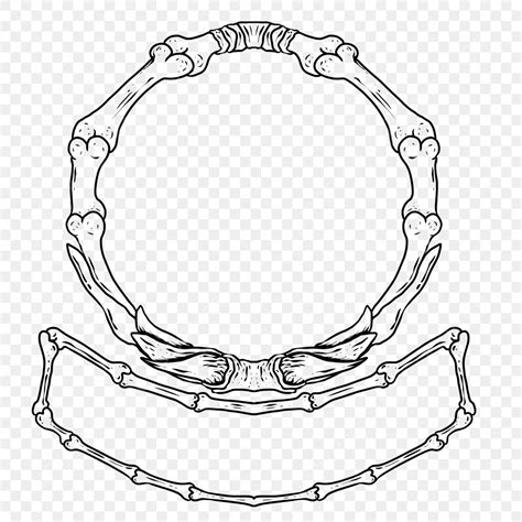 Skull Illustration Vector Hd Images Frame Border Skull Element
