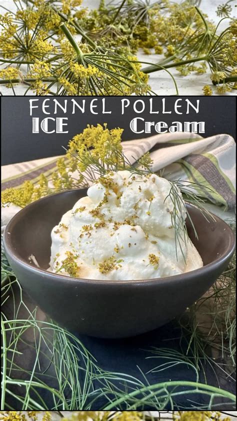 Fresh Fennel Pollen Ice Cream Recipe With Video
