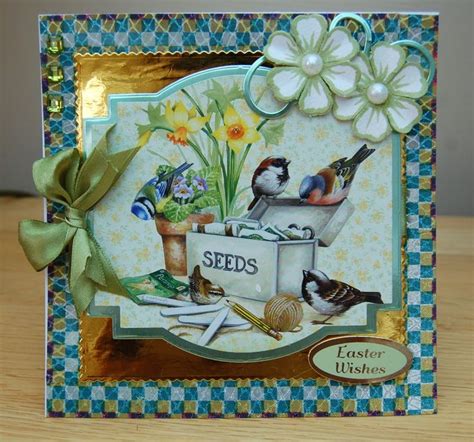 Easter Card With Glitter Sticky Tape And Hunky Dory Topper