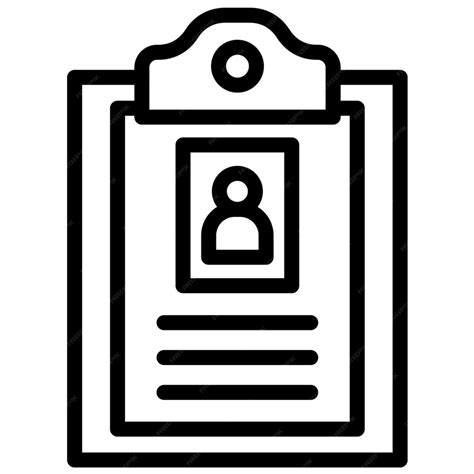 Premium Vector Patient Pofile Vector Icon Illustration Of Health