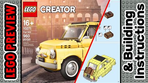 Preview 10271 Lego Creator Fiat 500 And Building Instructions Lego