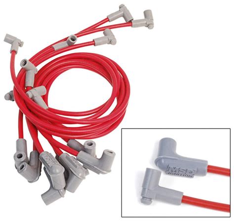 Msd Ignition 85mm Spark Plug Wire Set Red 31549