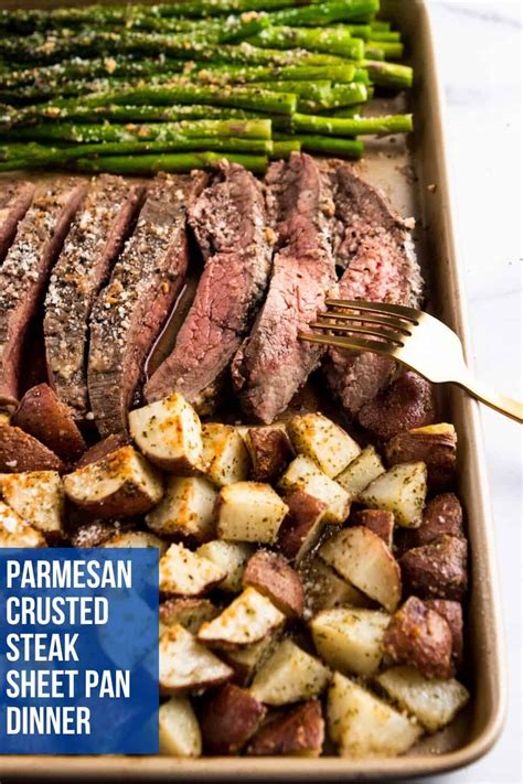 Sheet Pan Steak Dinner With Asparagus And Sweet Potatoes 30 Minute