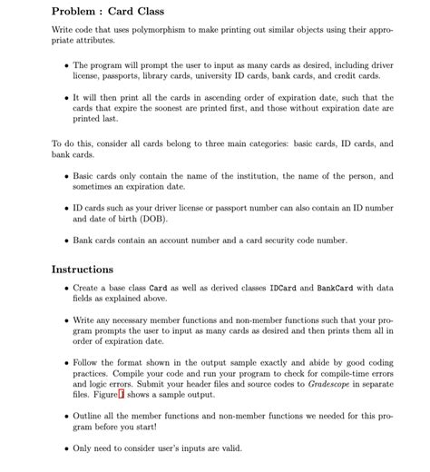 Solved Please Provide Code Files For Maincardcpp