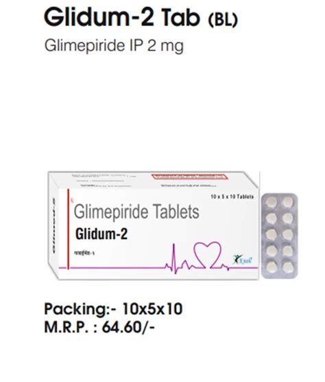 2mg Glimepiride Tablet At ₹ 110box Glimepiride Tablets In Lucknow Id 2855068731548