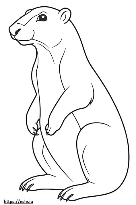 Procoptodon Cute Coloring Page
