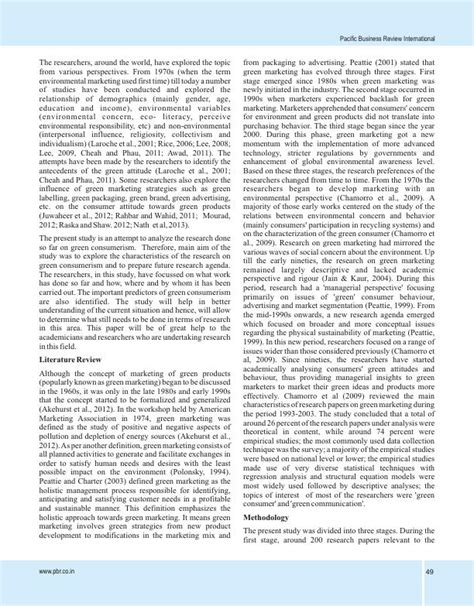 Comprehensive Analysis Green Consumerism Literature