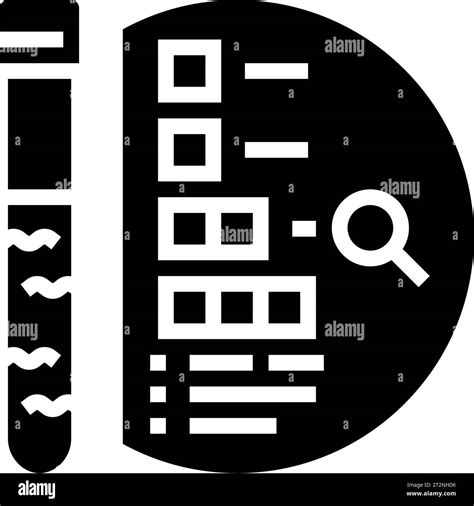 Borehole Logging Hydrogeologist Glyph Icon Vector Illustration Stock