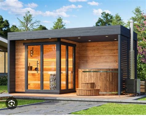 Modern Outdoor Sauna Design Sauna Jacuzzi Outdoor Sauna And Hot Tub
