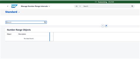 manage number range intervals required for standar sap community