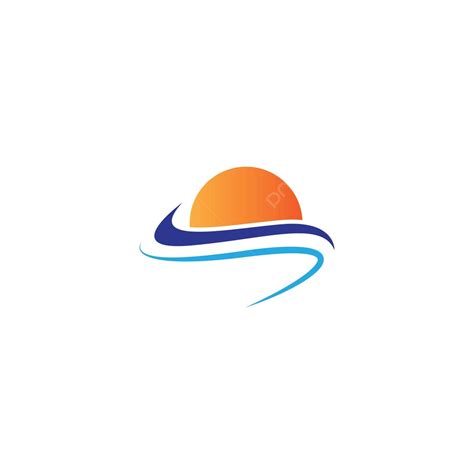 Summer Logo Templatevector Icon Yellow Horizon Sunset Vector Yellow