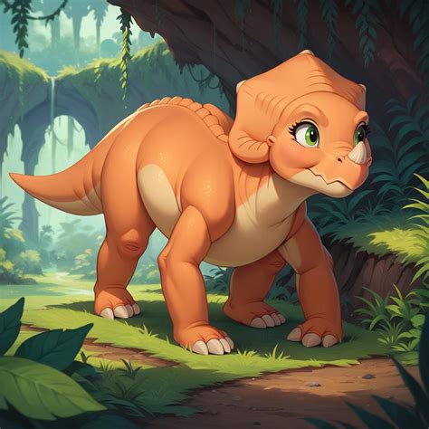 Cera From The Land Before Time V3 Detailed Cartoon Style Stable