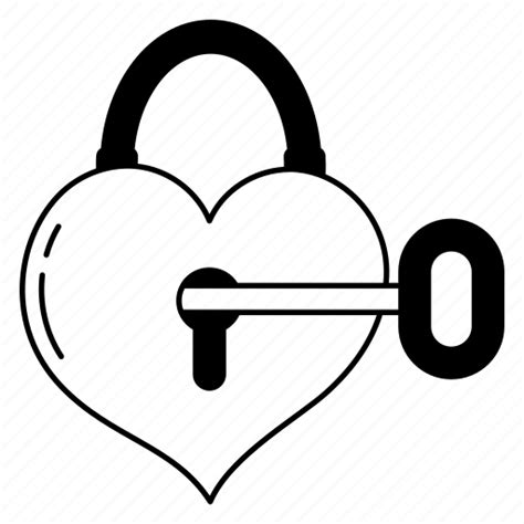Love Lock Commitment Relationship Eternity Symbol Heart Icon