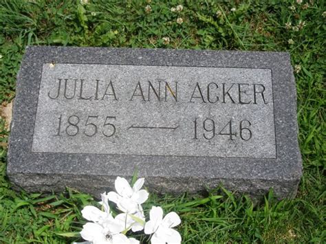 Julia Ann Garner Acker 1855 1946 Find A Grave äreminne