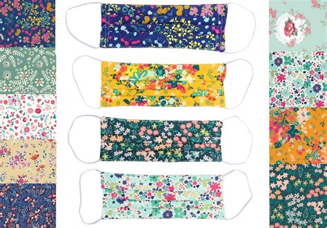 Washable Face Mask Handmade Reusable Face Mask Floral 100 Cotton Two