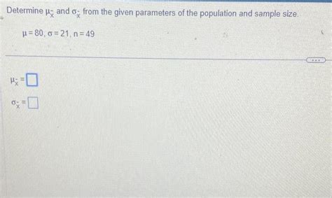 Solved Determine X And X From The Given Parameters Of Th