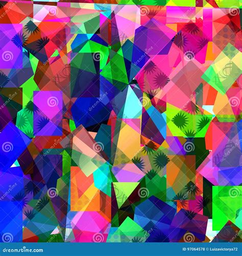 Geometric Abstract Vivid Background Stock Vector Illustration Of Geometric Abstract 97064578