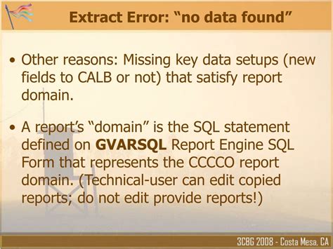 Ppt Session Re 2 Mis Reporting In Banner Calb Key Points