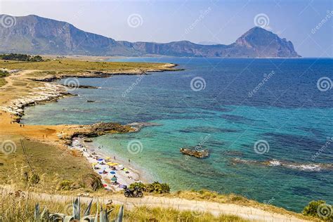 Overview Of The Beach Of Macari Province Of Trapani Sicily Italy