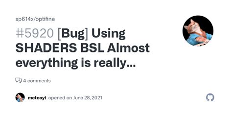 Bug Using Shaders Bsl Almost Everything Is Really Bright With Shaders On · Issue 5920