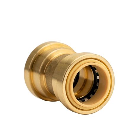Quickfitting 1 In Push To Connect Brass Coupling Fitting Lf831r The Home Depot