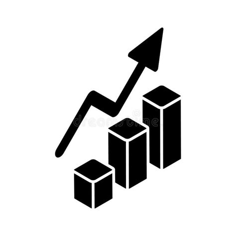 Growth Chart With Arrow Depicting Vector Design Of Business Analysis