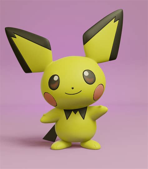 Pichu Ssbu Render