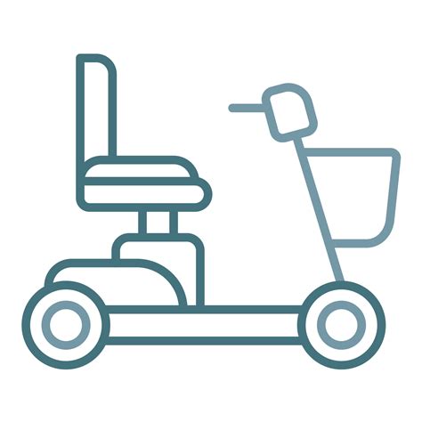 Mobility Scooter Line Two Color Icon 16842629 Vector Art At Vecteezy